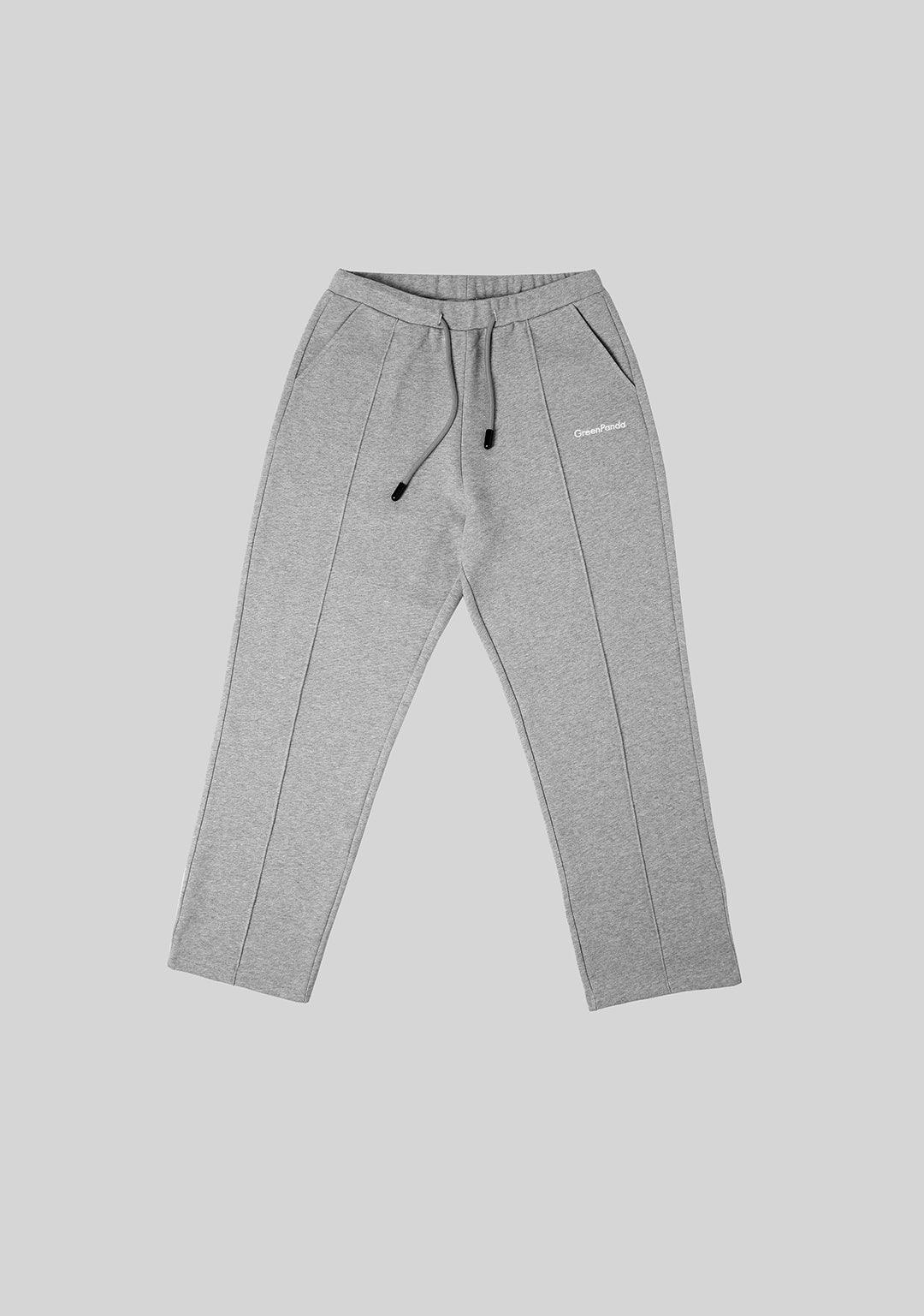 Greenpanda | Basic Logo Embroidered Heavyweight Sweatpants - Gray